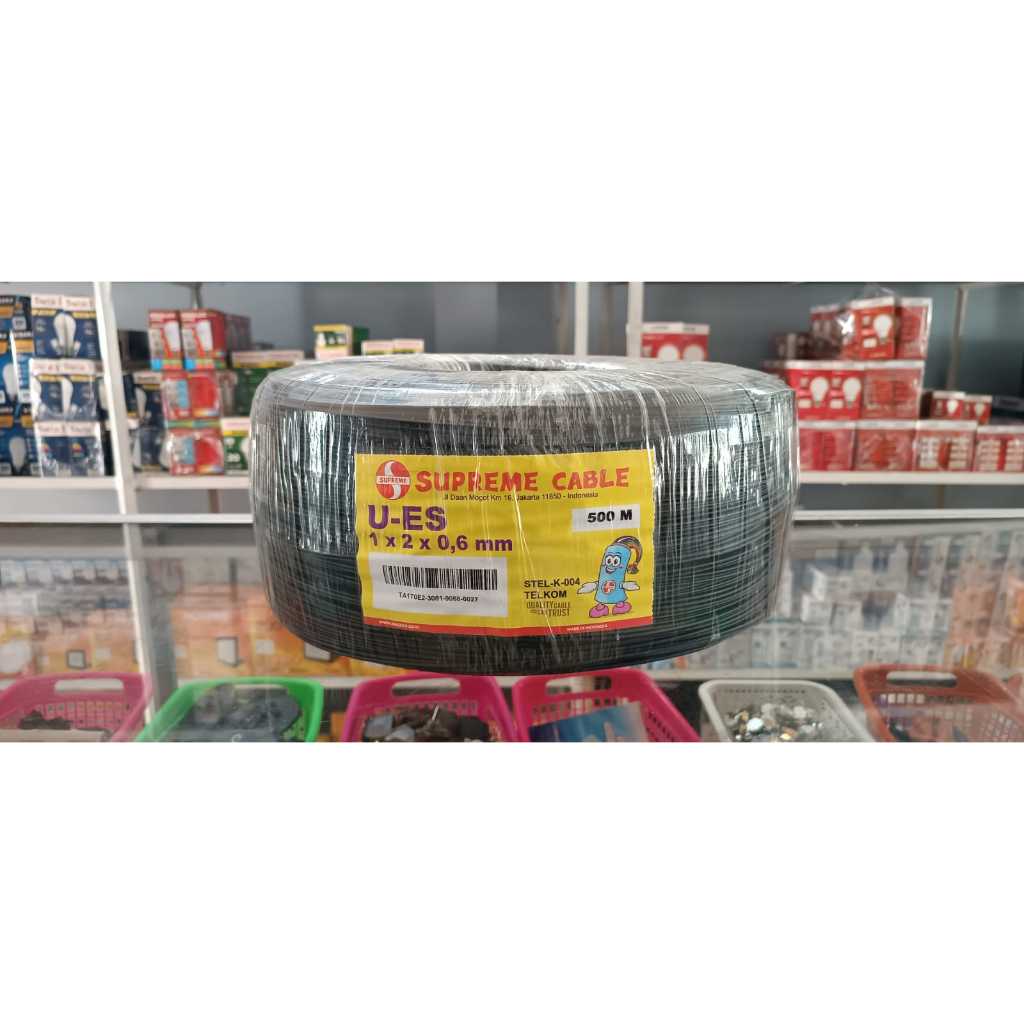Jual KABEL TELEPON SUPREME HITAM OUTDOOR (500 Mtr) | Shopee Indonesia