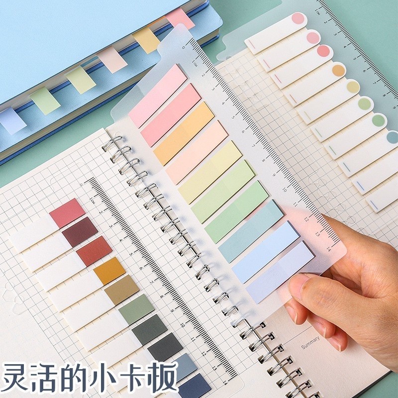 Jual Binder Sticky Notes Pastel Aesthetic Writable Transparan Tahan Air ...