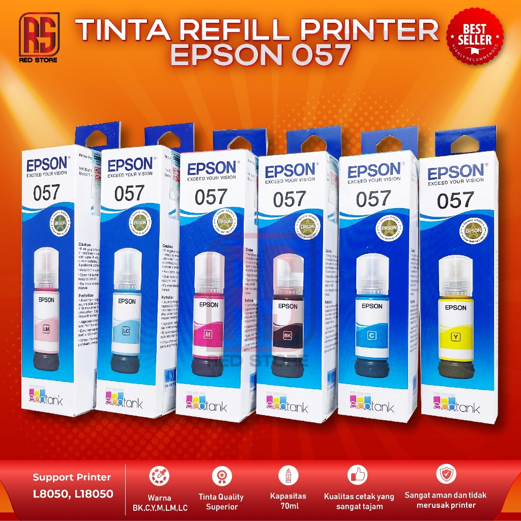 Jual Tinta Epson 057 Untuk Tipe Printer L8050 L1850 Cetak Lebih Hidup ...