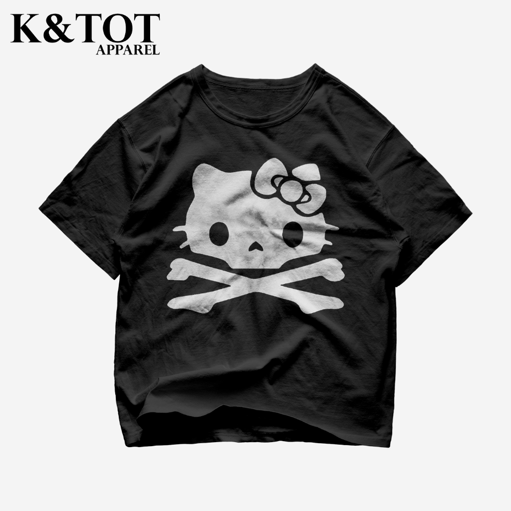 Jual KNTOT - KAOS BAJU HELLO KITTY SKULL | TSHIRT OVERSIZE VINTAGE ...