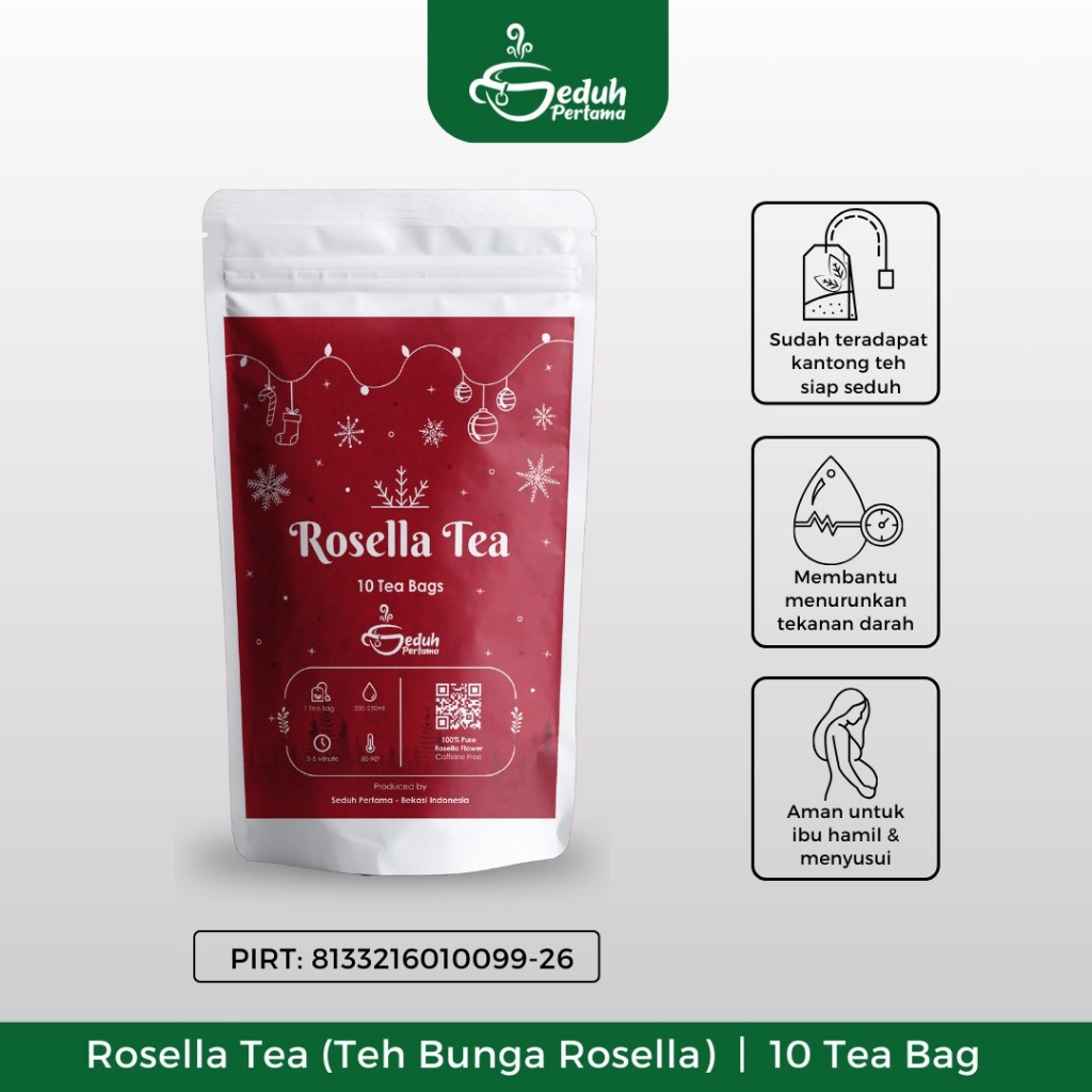 Jual Seduh Pertama 10 Tea Bag - Rosella Kering / Teh Bunga Rosella ...