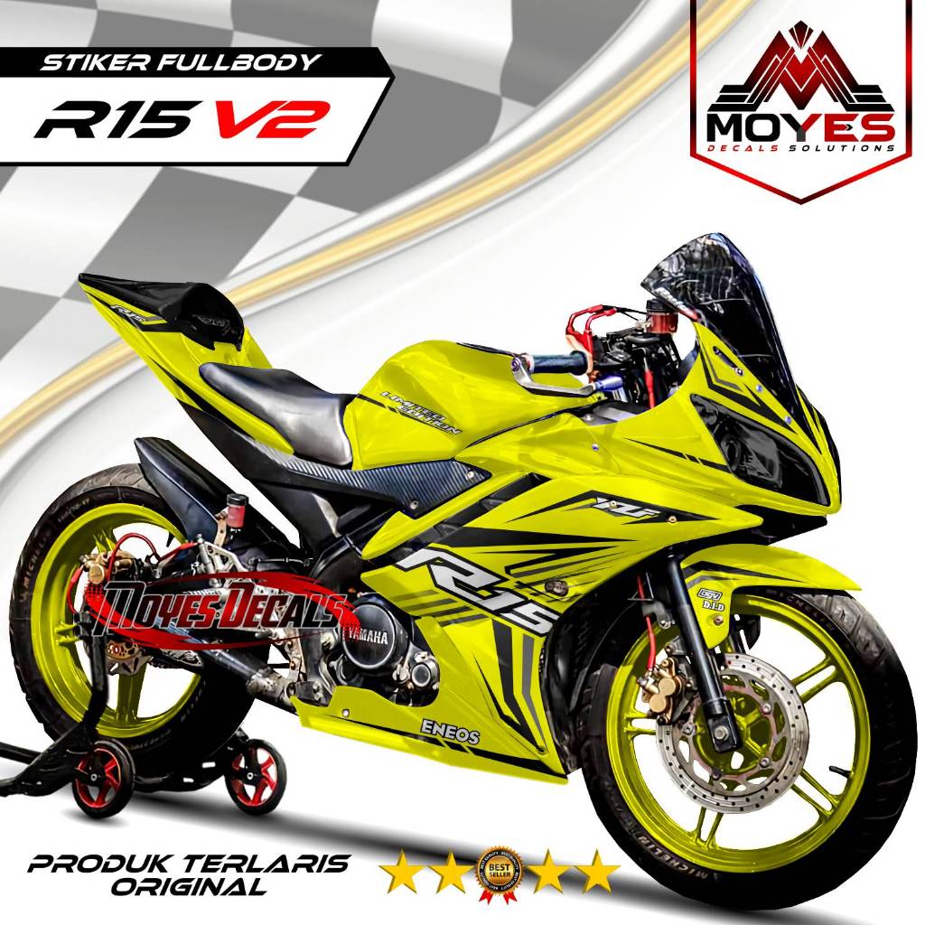 Jual (POPULER) Decal Stiker R15 V2 Fullbody Dekal Stiker Yamaha R15 V2 ...