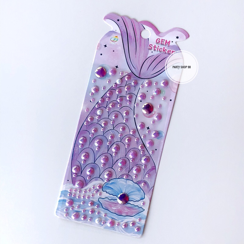 Jual STICKER PEARL / MUTIARA 3D ( TIMBUL ) KERANG WARNA WARNI / STICKER ...