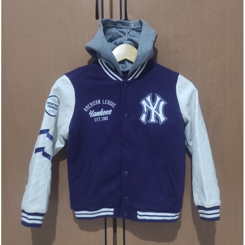 Jual JAKET VARSITY MLB NY | Shopee Indonesia