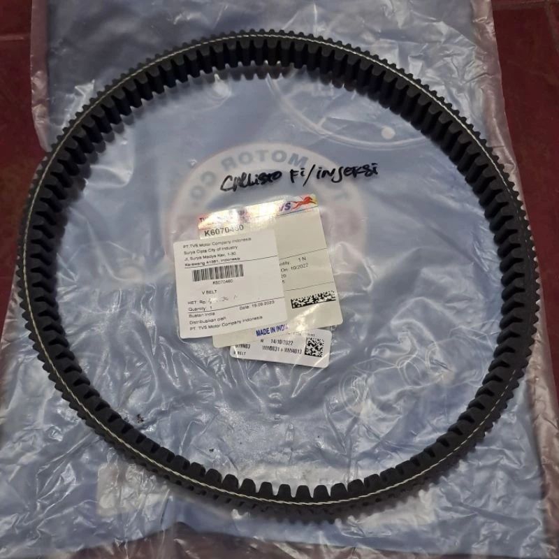 Jual VANBELT V-BELT TVS CALLISTO 110 FI INJEKSI ORIGINAL | Shopee Indonesia