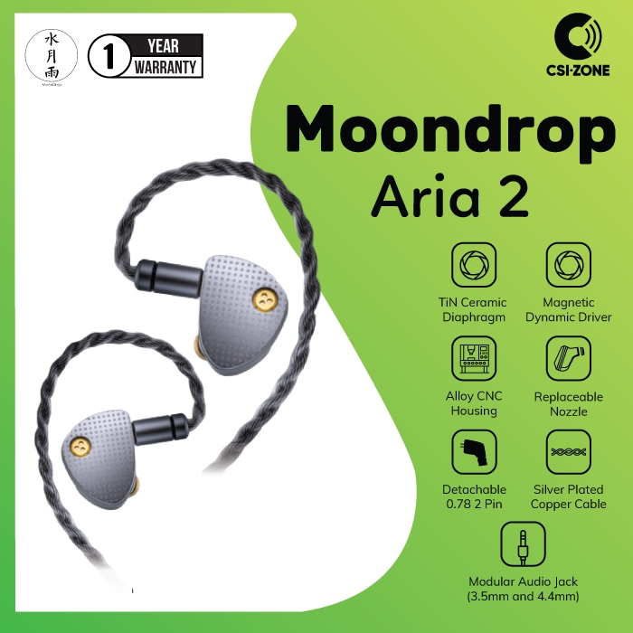 Jual Moondrop Aria 2 / Aria II Ceramic Diaphragm Driver In Ear Monitor | Shopee Indonesia