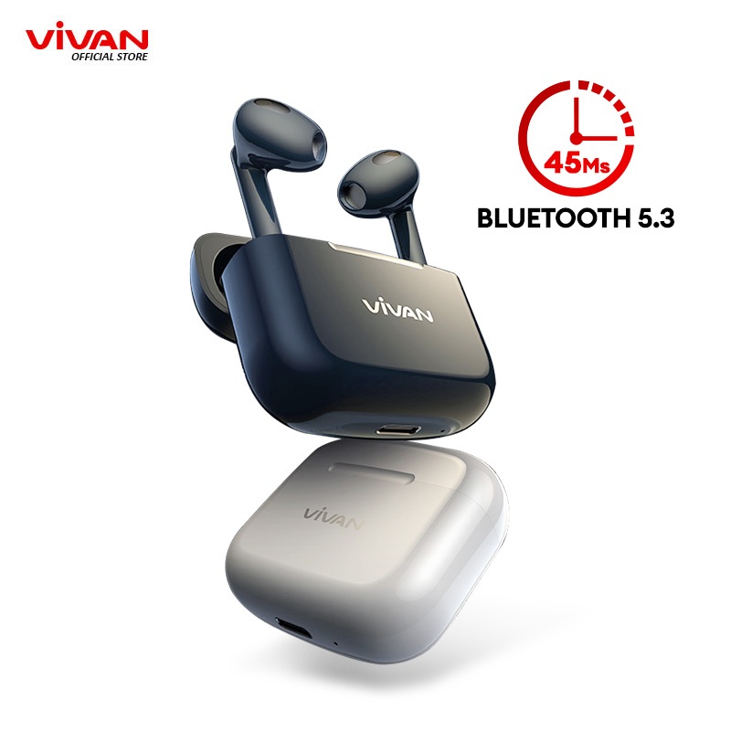 Jual VIVAN TWS Life 110 Bluetooth 5.3 Bass ENC Gaming Original Earbuds ...