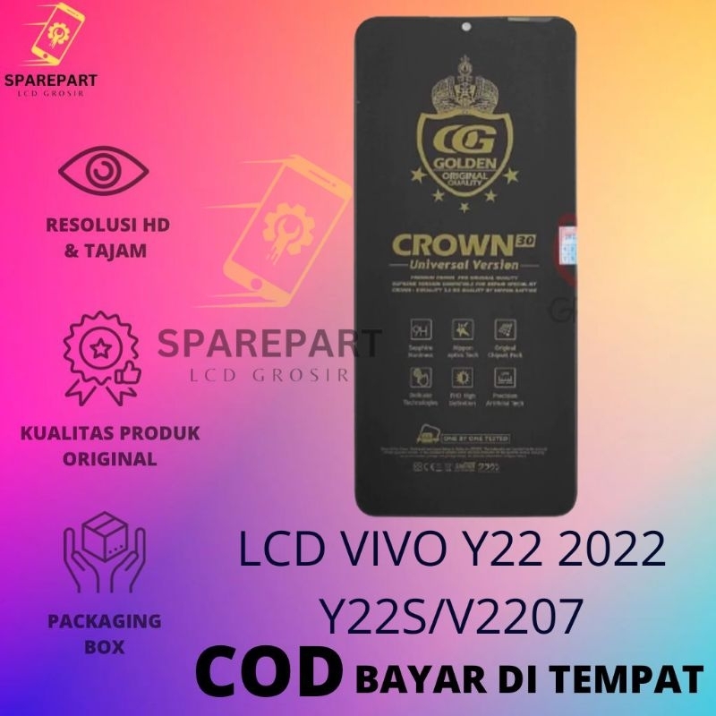 Jual LCD FULLSET VIVO Y22 2022 / Y17S / Y22S / V2207 ORIGINAL COMPLETE ...