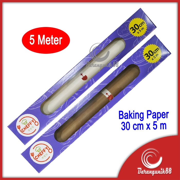 Jual Cheffy Baking Paper / Kertas Roti ukuran 30 Cm x 5 meter | Shopee ...