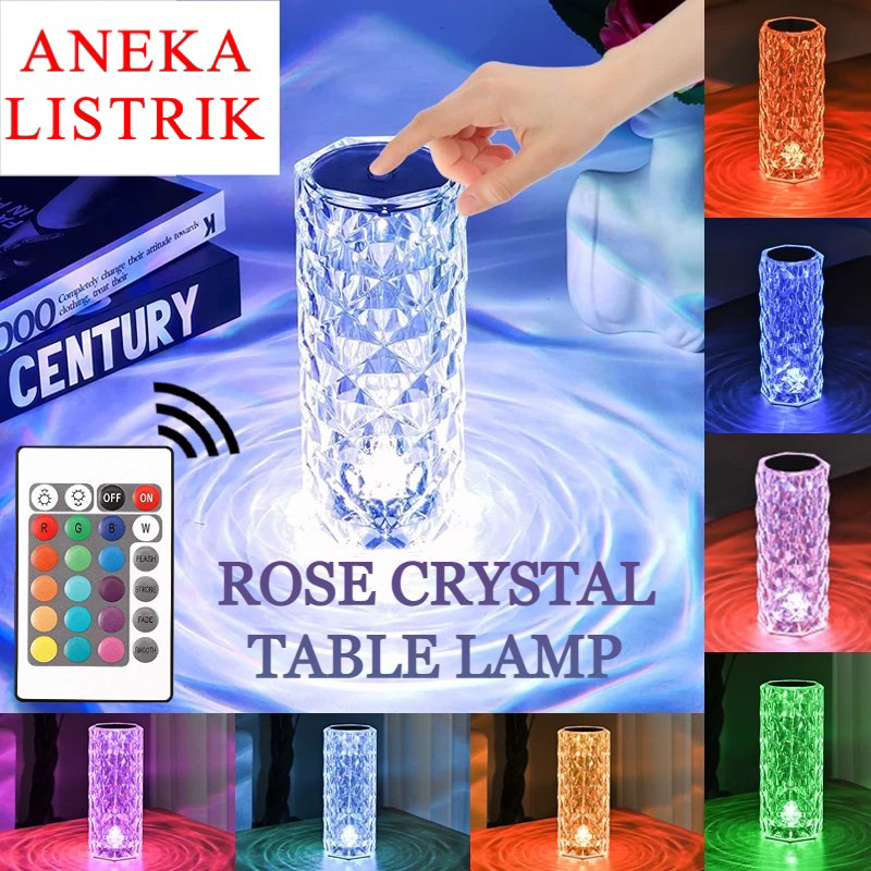 Jual LAMPU HIAS / LAMPU MEJA CRYSTAL / LAMPU LED CRYSTAL DIAMOND TABEL ...