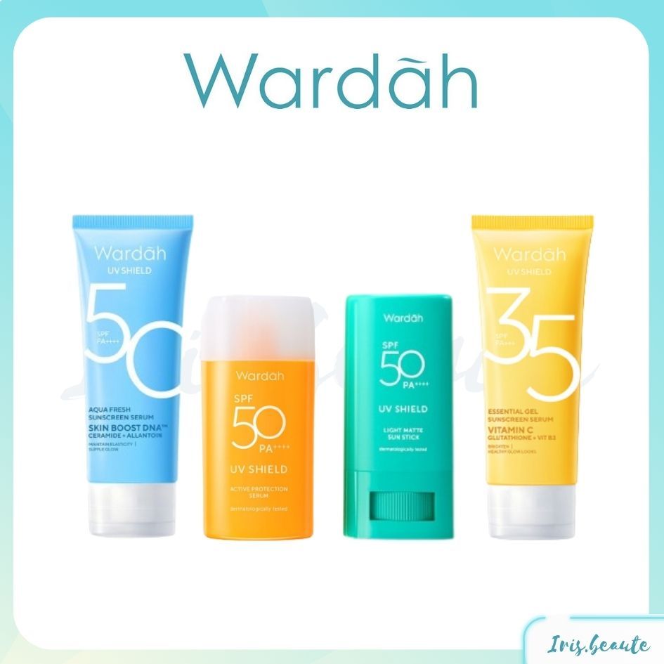 Jual WARDAH UV Shield Essential Sunscreen Gel SPF 35 PA+++ / Aqua Fresh ...