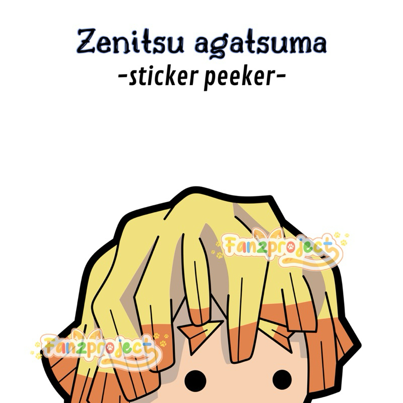 Jual STICKER INTIP ANIME ZENITSU AGATSUMA DEMON SLAYER (WATERPROOF ...