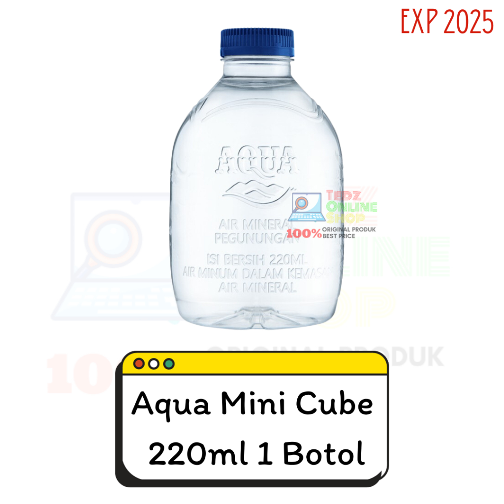 Jual Aqua Mini Cube 220ml 1 Botol | Shopee Indonesia