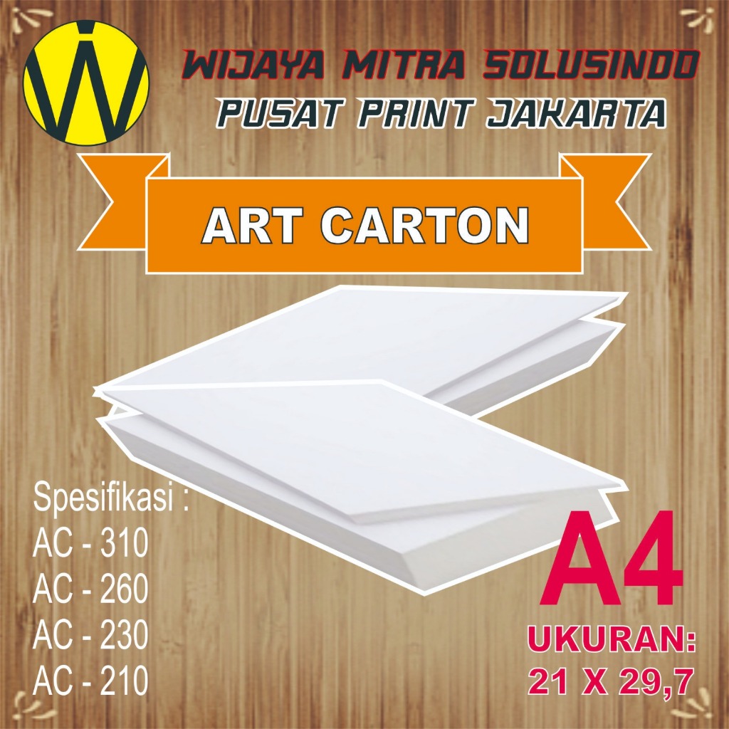 Jual KERTAS ART CARTON 190-210-230-260-310 GSM | Shopee Indonesia
