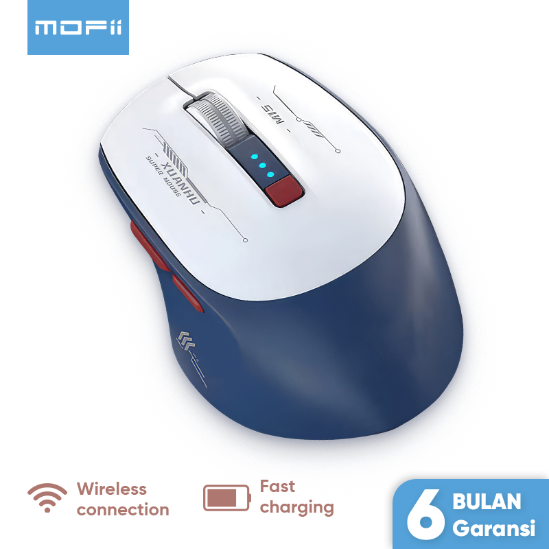 Jual MOFii Wireless Mouse Bluetooth + 2.4G 2 Models Rechargeable ...