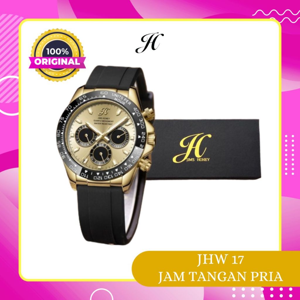 Jual Jims Honey JHW 17 Jam Tangan Pria Water Resistant Terbaru | Shopee ...