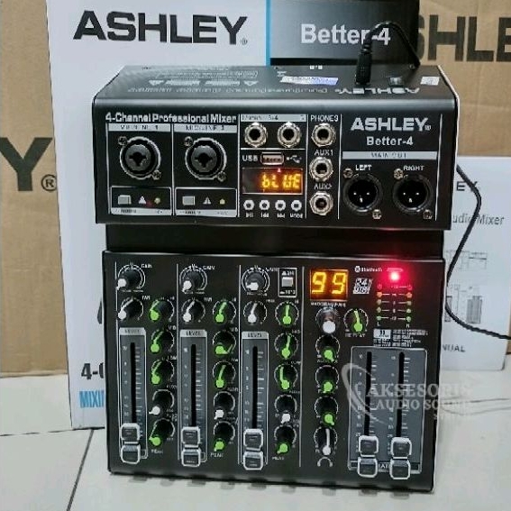 Jual Mixer ASHLEY Better 4 Efek Digital Reverb 99DSP Terbaru Kualitas Bagus | Shopee Indonesia