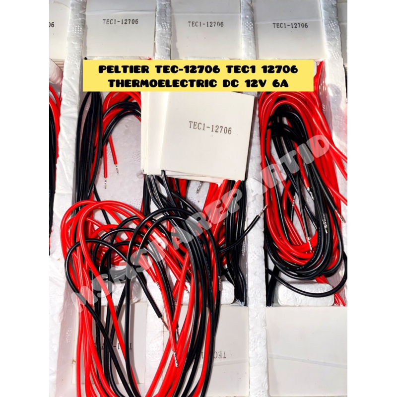 Jual PELTIER TEC-12706 TEC1 12706 THERMOELECTRIC DC 12V 6A | Shopee ...