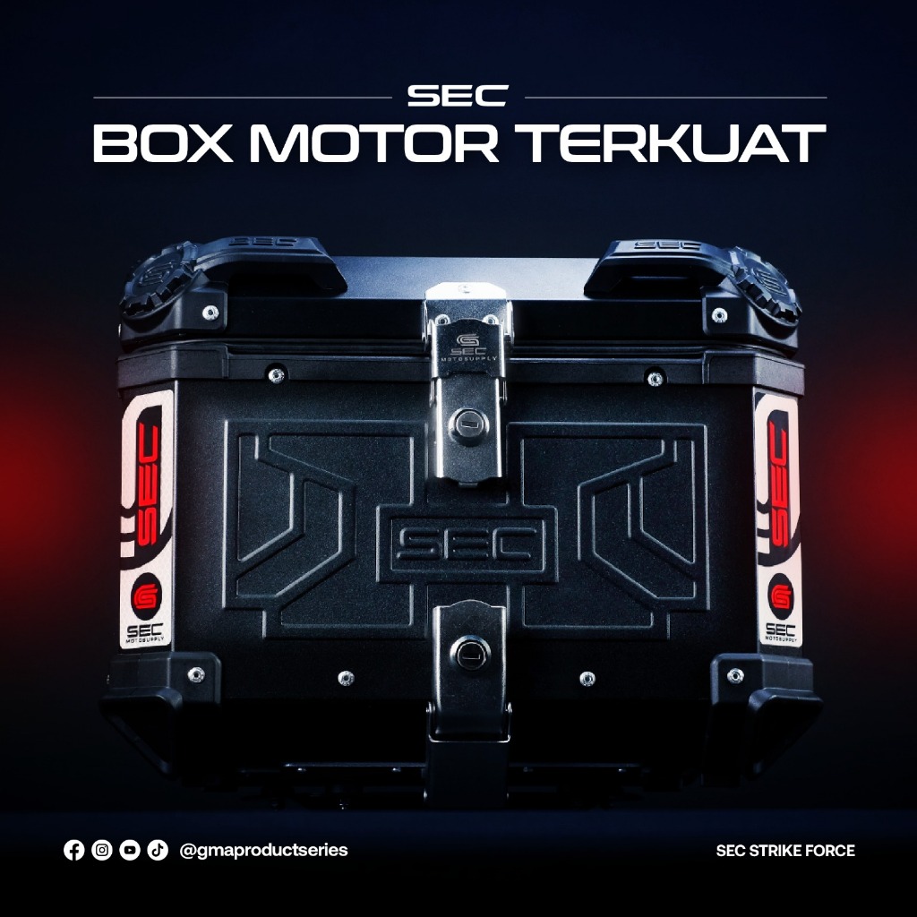 Jual Box Belakang Motor SEC Strike Force By Nemo 45 Liter Universal ...