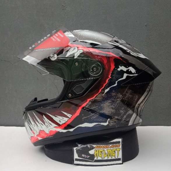 Jual HELM KYT TT COURSE VENOM REPAINT HELM FULL FACE KYT TTC | Shopee ...