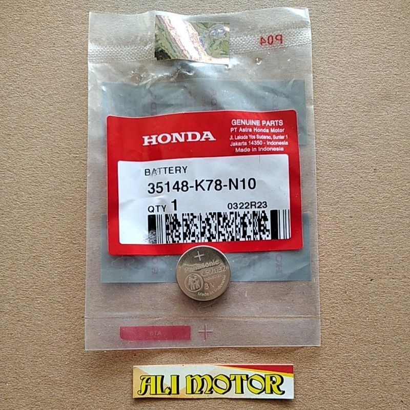 Jual Baterai battery kunci remot pcx 150/160 vario 150 esp 35148-K78 ...