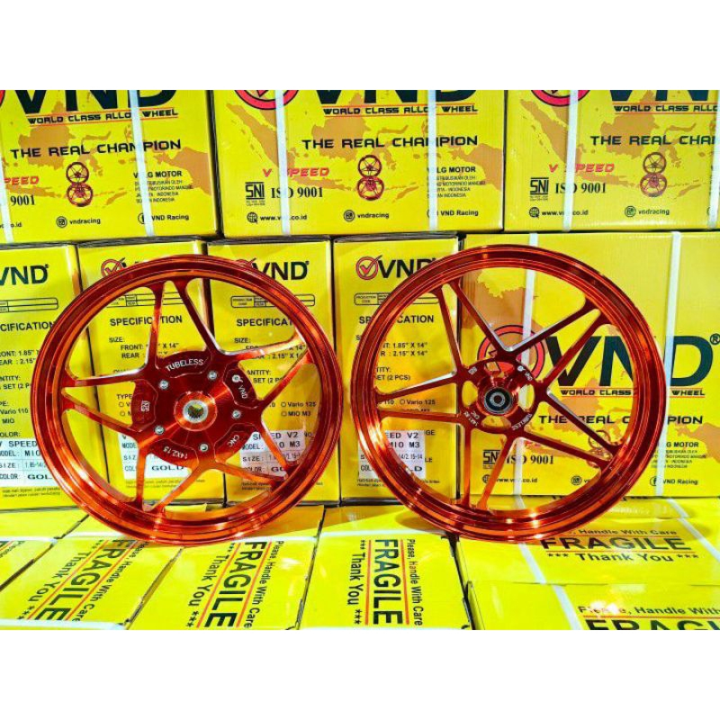 Jual VND Velg Tipe V SPEED V-Speed V2 Alumunium CNC Model Kingspeed Generasi Gen 2 Mio sport Mio ...