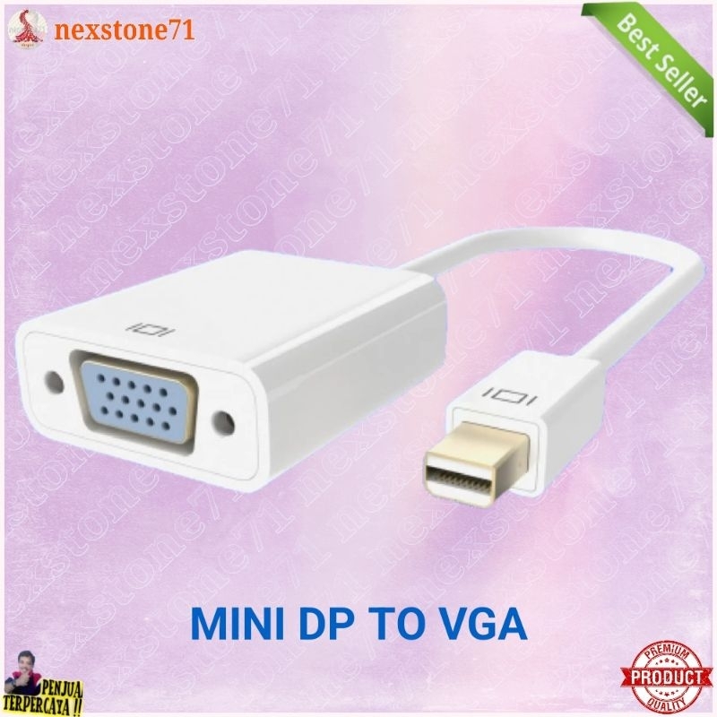 Jual Kabel Thunderbolt Mini Display Port To VGA Converter | Shopee ...