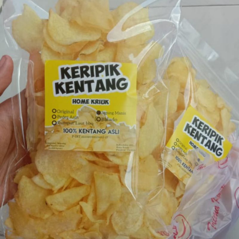 Jual KERIPIK KENTANG DIENG ASLI 100% KENTANG ISI 100 GR | Shopee Indonesia