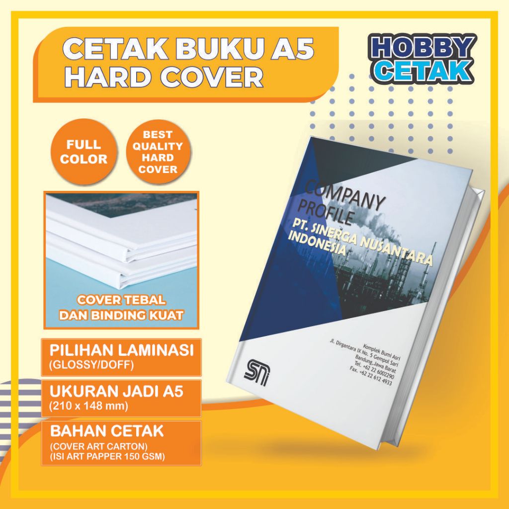 Jual Cetak Buku Majalah Katalog Company Profile (Compro) Ukuran A5 ...