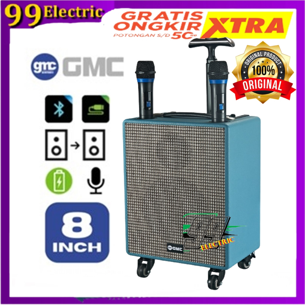 Jual [BISA COD]Speaker Karaoke GMC 896C Speaker terbaru Full Bass Free ...