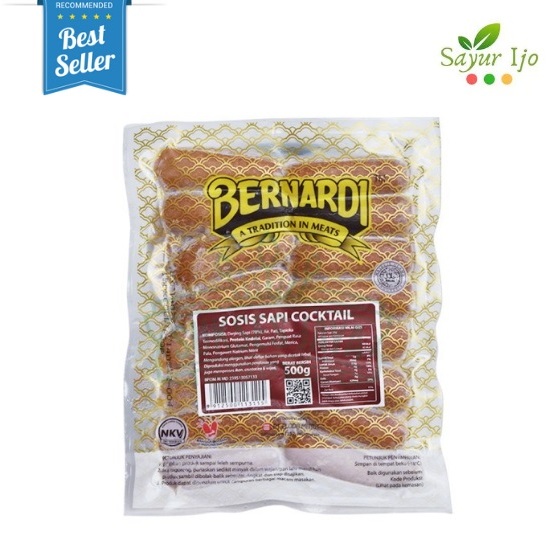 Jual BERNARDI Sosis Sapi Cocktail 500 Gram / Pack Fresh Beef Sausage ...