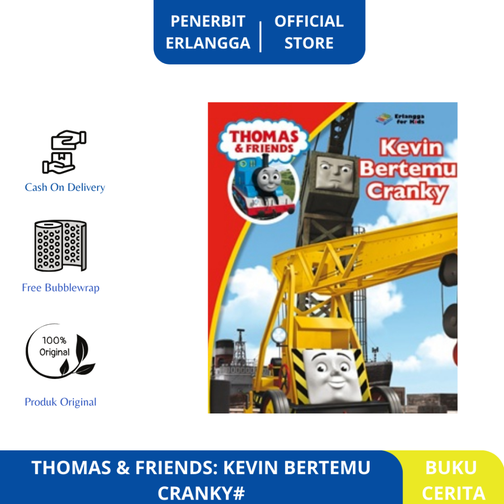 Jual BUKU CERITA ANAK: THOMAS & FRIENDS: KEVIN BERTEMU CRANKY ...