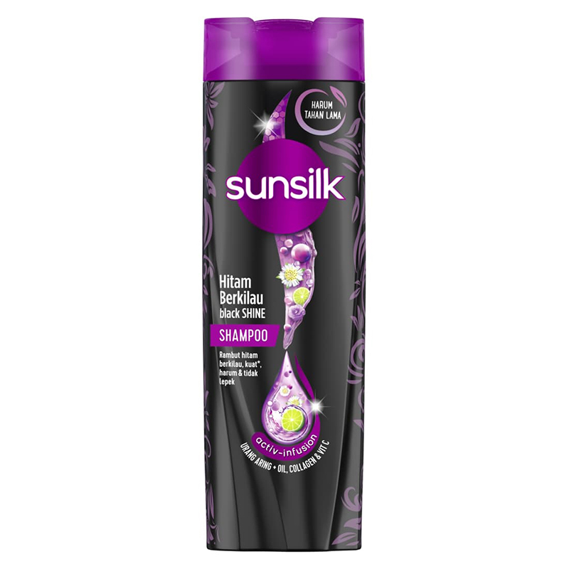 Jual Sunsilk Sampo Hitam Berkilau Botol 160 ml | Shopee Indonesia