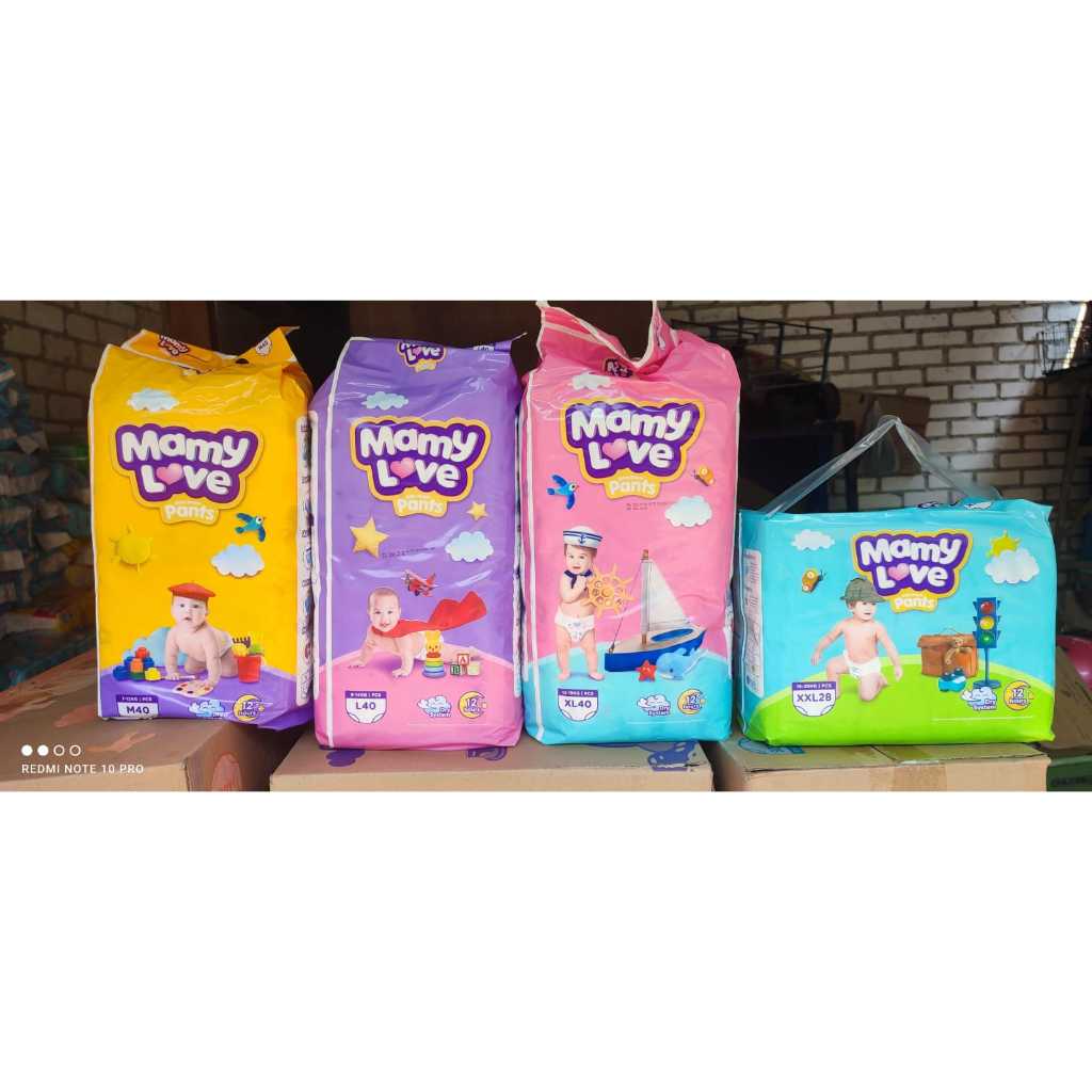 Jual Mamylove Mamy love baby diapers pants M40 L40 XL40 XX28 | Shopee ...