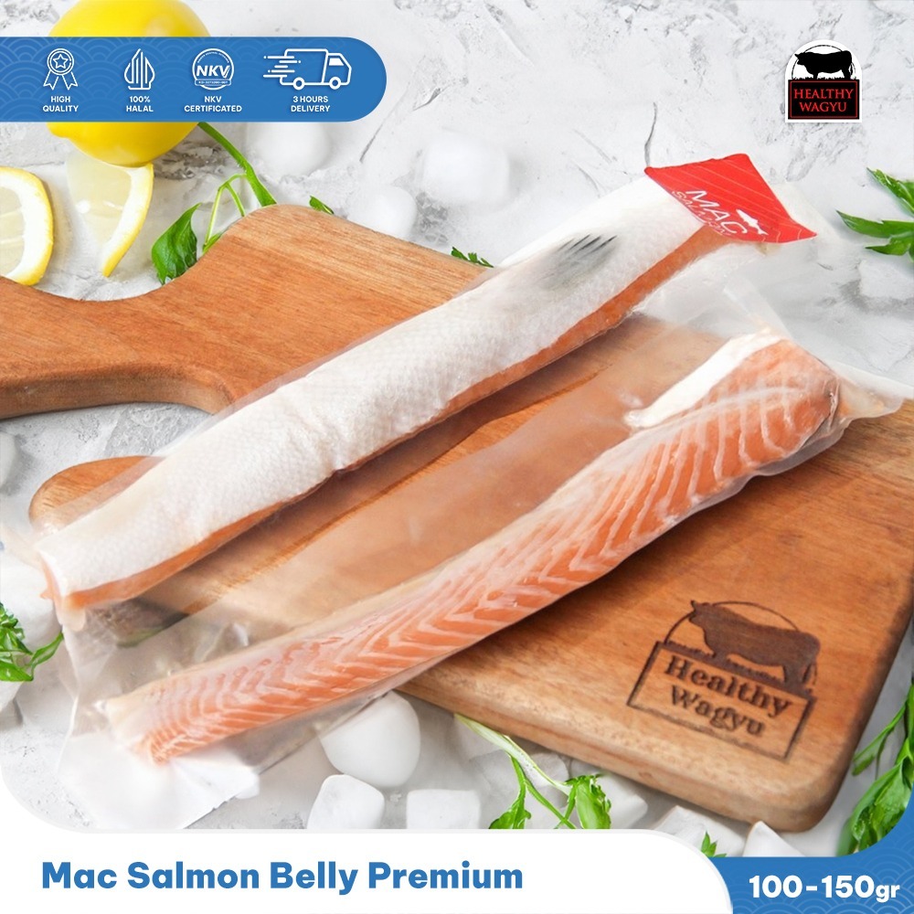 Jual Salmon Belly (Perut Ikan Salmon) Premium Mac Salmon HealthyWagyu ...