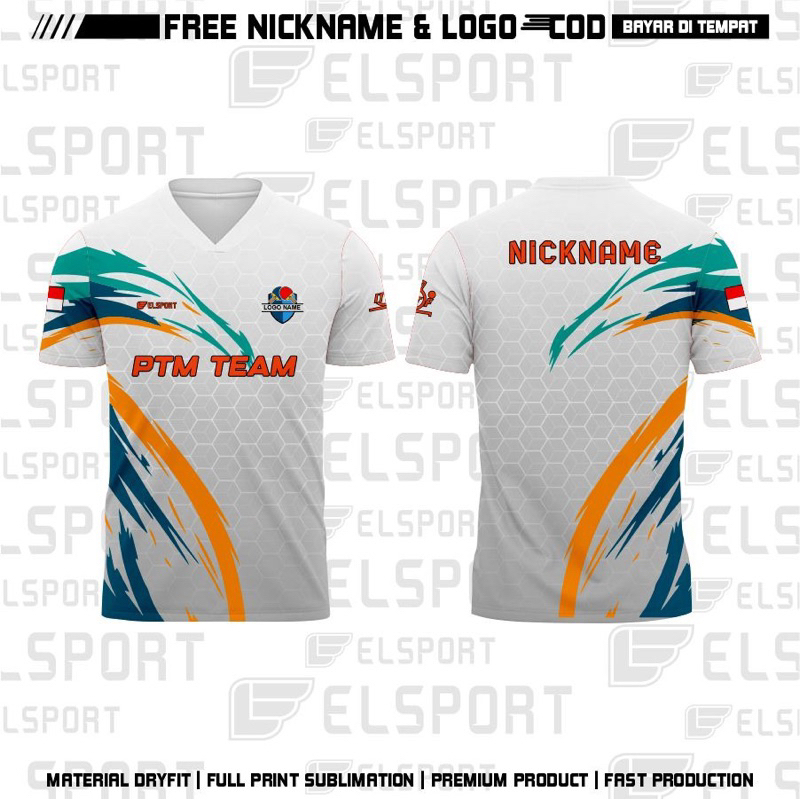 Jual jersey PING-PONG / TENIS MEJA costum EAGLE WHITE free namset logo ...