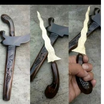 Jual Keris kuningan Rajah wrangkah kayu | Shopee Indonesia