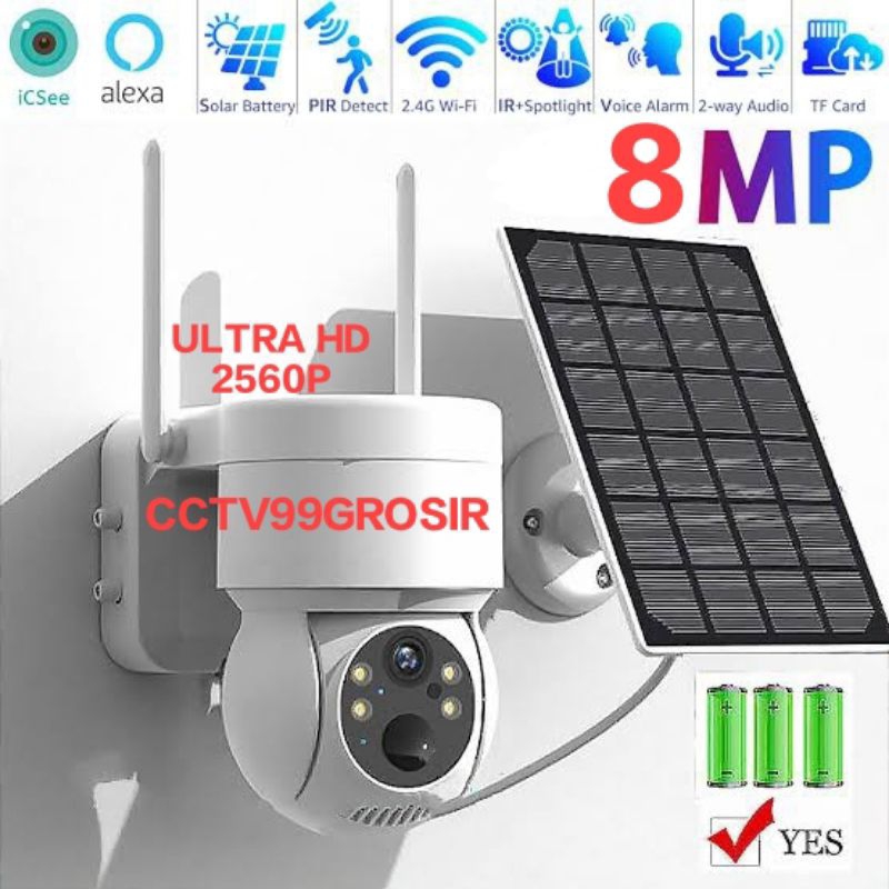 Jual ip camera cctv/ Kamera cctv panel solar wifi/ Camera tenaga surya ...