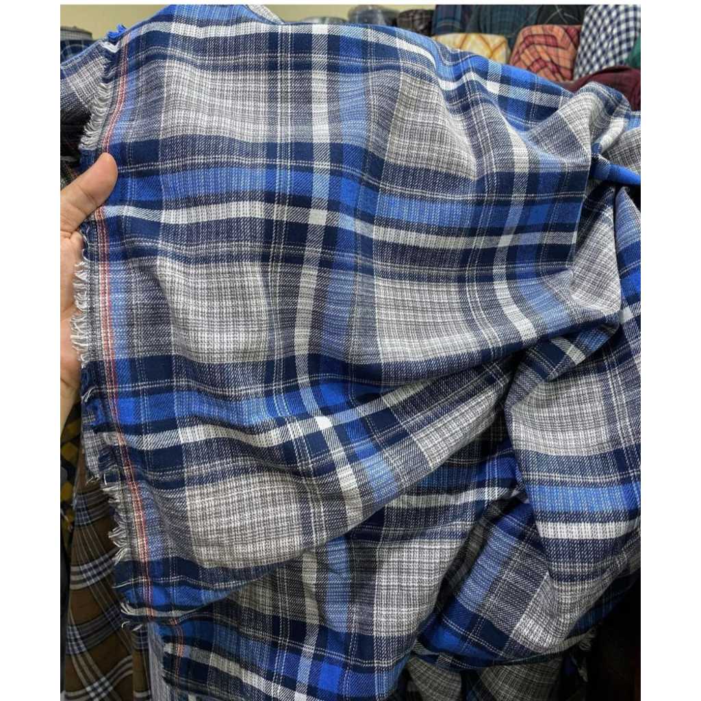 Jual Kain Katun Flanel UNIQLO Import Motif Kotak Premium #gengflannel # ...