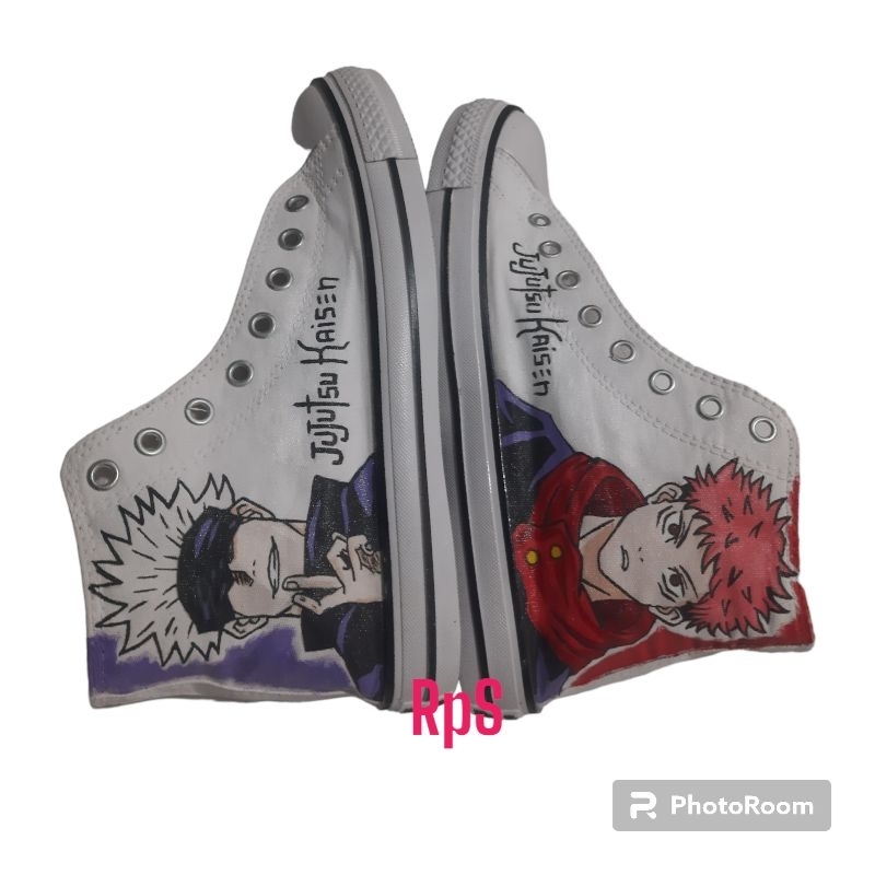 Jual Sepatu Sneakers Anime Gojo Itadori Jujutsu Kaisen | Shopee Indonesia