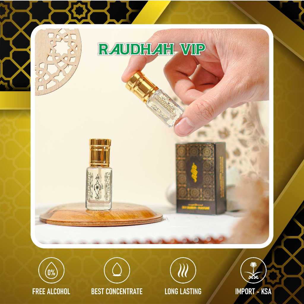 Jual Parfum Premium Saudi Arabia Raudhah Nabawi VIP / Parfume Aroma ...