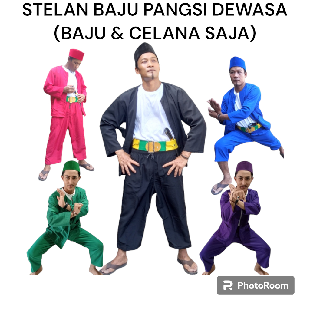 Jual Baju Pangsi Baju Silat Pakaian Tradisional Adat Betawi Dewasa ...