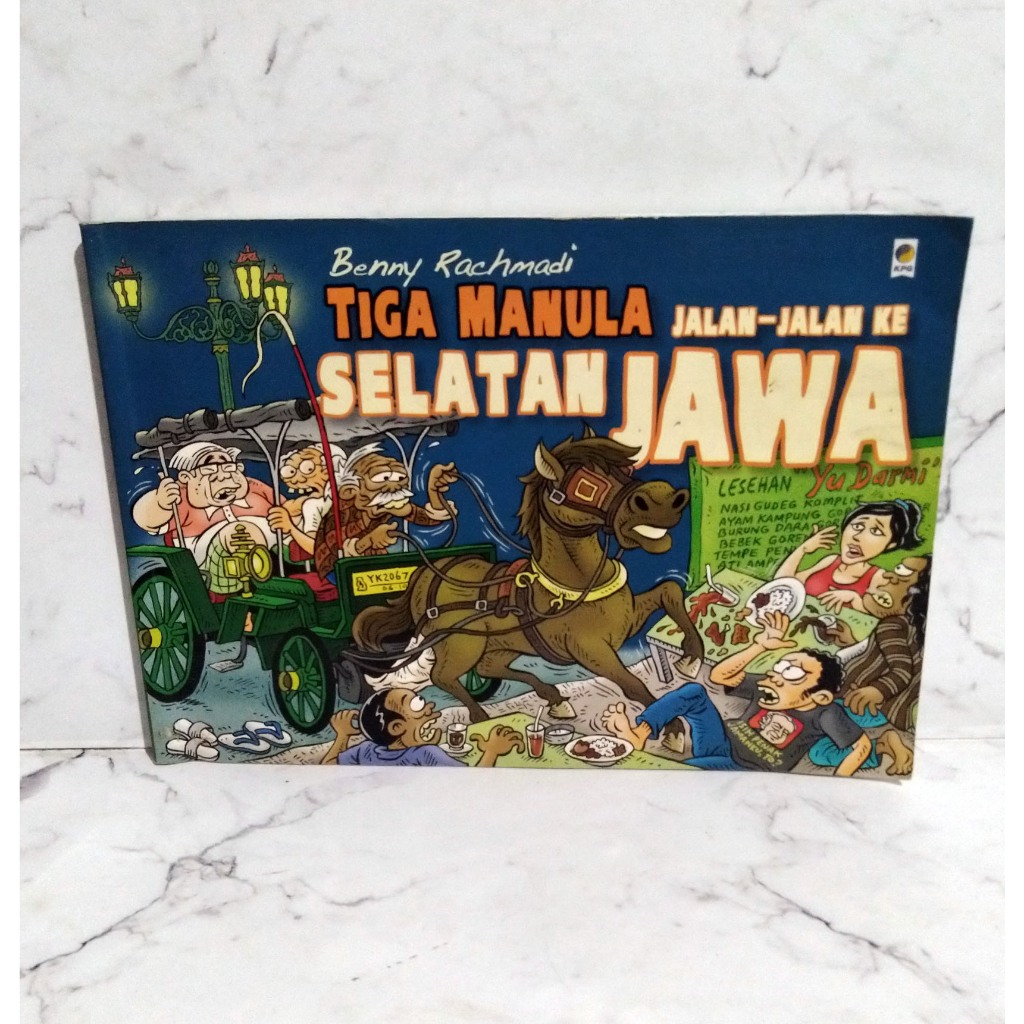 Jual Karikatur Tiga Manula Jalan-Jalan ke Selatan Jawa - Benny Rachmadi ...