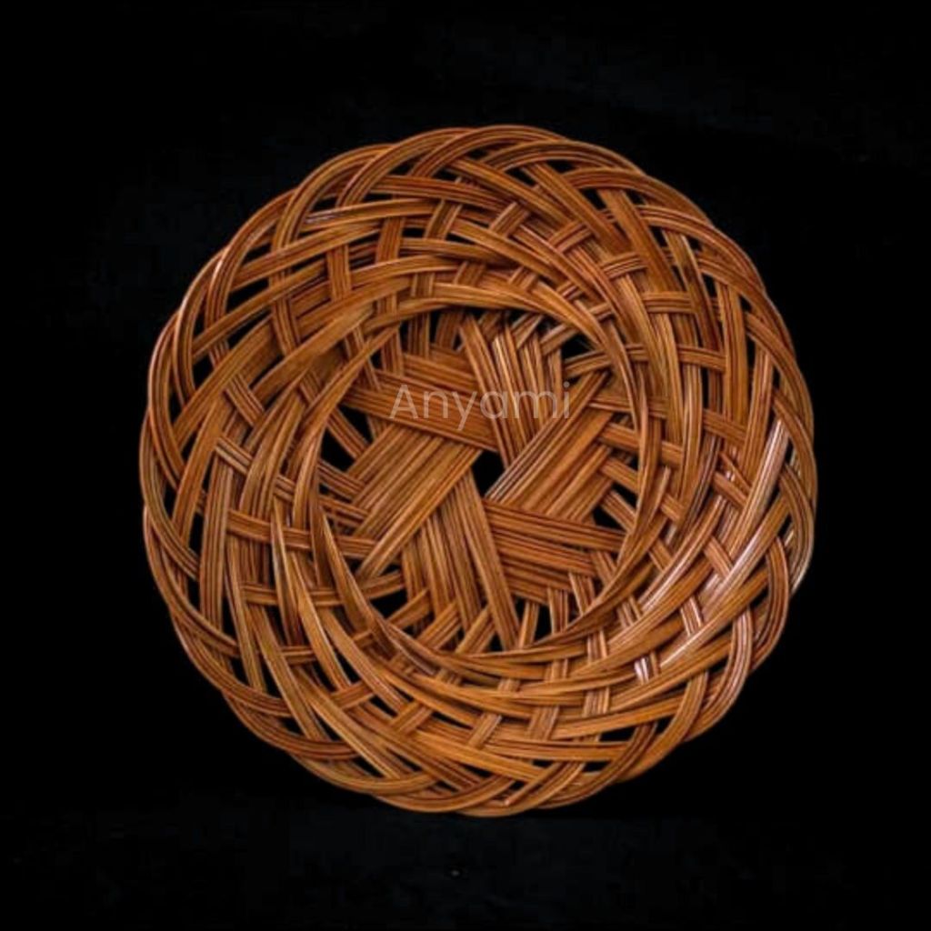 Jual ANYAMI Piring Lidi Piring Anyaman Kelapa Piring Rotan Handmade ...