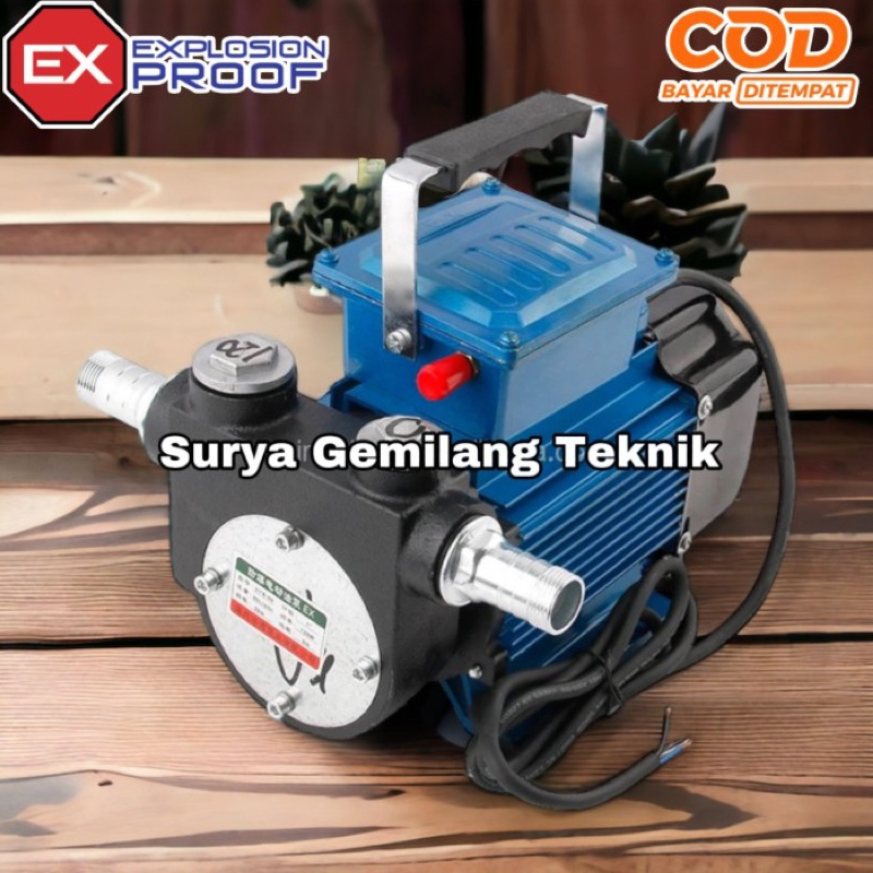 Jual Pompa transfer BBM Solar Bensin 80 Lpm Fuel pump Explosion Proof ...