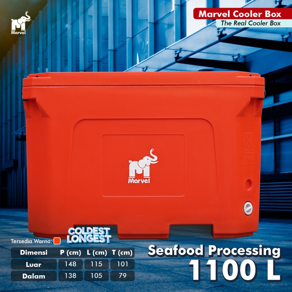 Jual MarvelCoolers 1100 ltr Seafood Processing CoolBox - IceBox ...