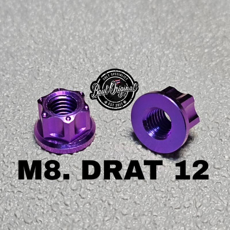 Jual mur 12 probolt titan m8 drat 12 | Shopee Indonesia