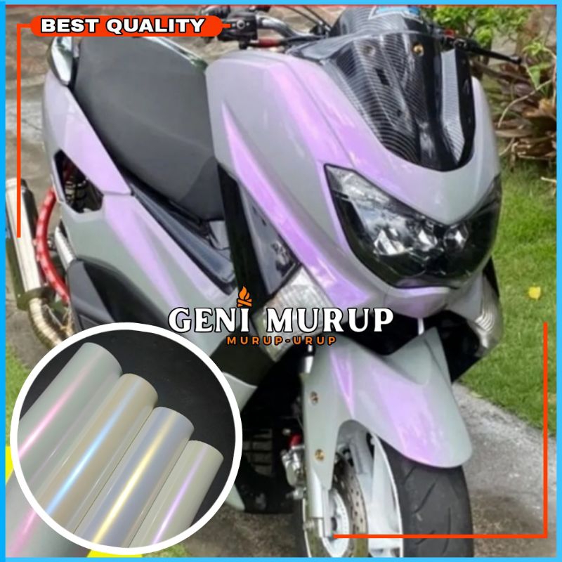 Jual Stiker skotlet putih lembayung ungu sticker scotlite motor ...