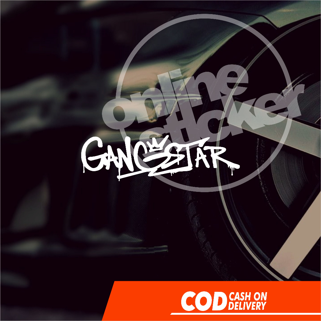Jual Stiker mobil Gang Star | cutting menyala | Shopee Indonesia