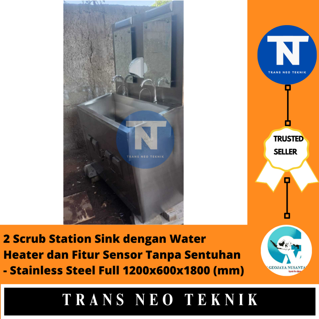 Jual 2 Scrub Station Sink dengan Water Heater dan Fitur Sensor Tanpa ...
